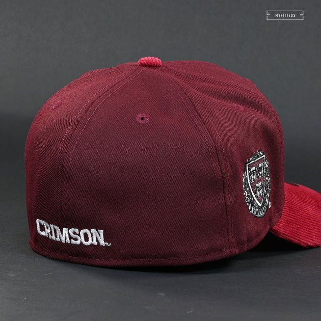 HARVARD UNIVERSITY HARVARD CRIMSON VERITAS SIDE PATCH NEW ERA FITTED C ...