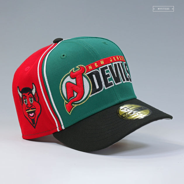 NEW JERSEY DEVILS NJ DEVIL REVERSE RETRO INSPIRED DIAGONAL BLOCK NEW E ...