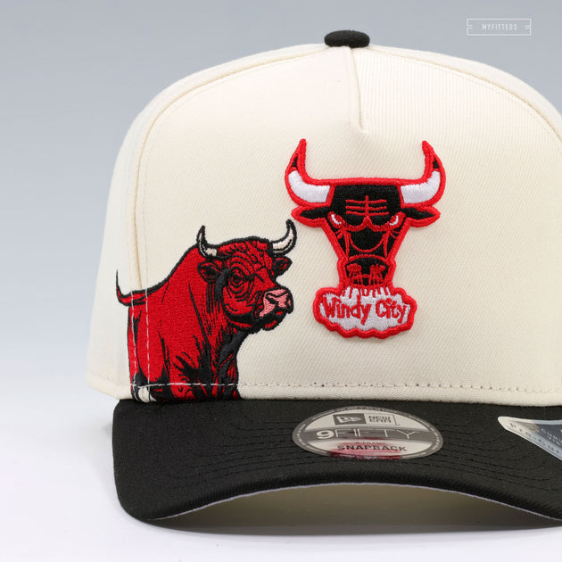 CHICAGO BULLS RAGING BULL OFF WHITE NBA HARDWOOD CLASSICS 9FIFTY A-FRA ...
