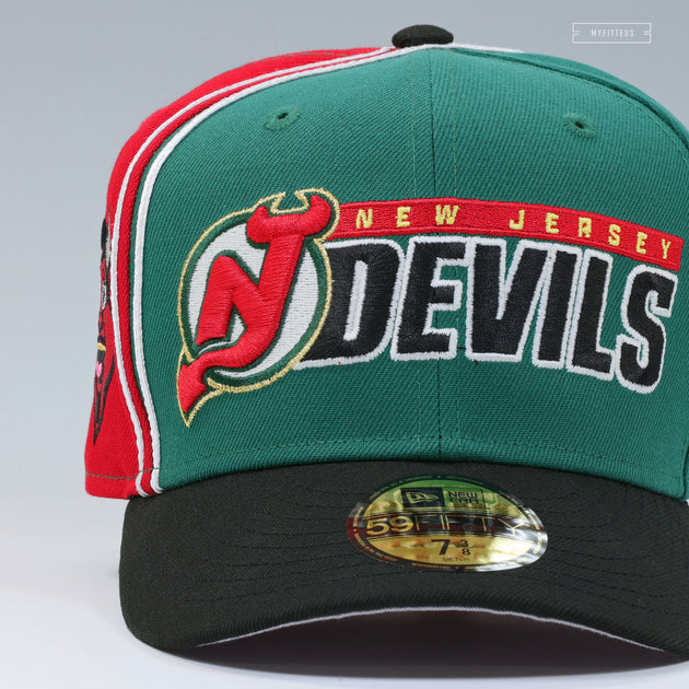 NEW JERSEY DEVILS NJ DEVIL REVERSE RETRO INSPIRED DIAGONAL BLOCK NEW E ...