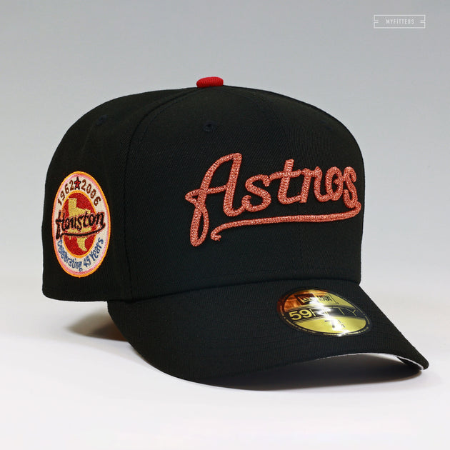 HOUSTON ASTROS 1962-2006 40TH ANNIVERSARY CHAIN STITCHED NEW ERA FITTE ...