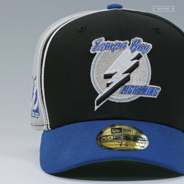 TAMPA BAY LIGHTNING 30TH ANNIVERSARY REVERSE RETRO DIAGONAL BLOCK NEW ...
