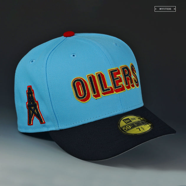HOUSTON OILERS NFL LUV YA BLUE! ALTERNATE NEW ERA FITTED CAP – MYFITTEDS