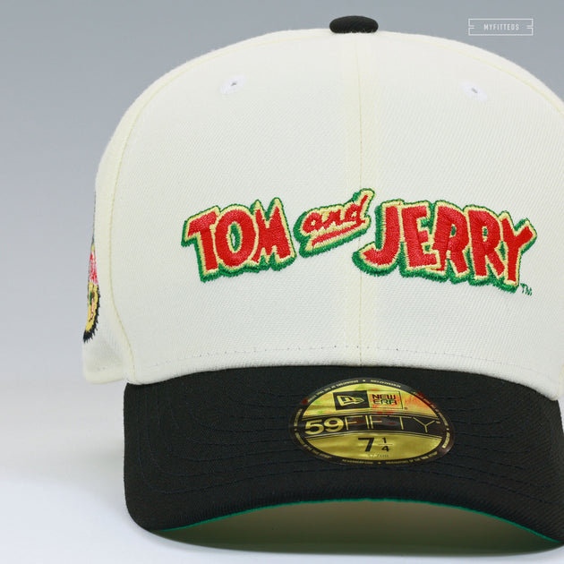 TOM AND JERRY™ OFFICIAL LICENSED PRODUCT OFF WHITE NEW ERA FITTED CAP ...