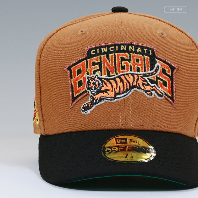 CINCINNATI BENGALS WORDMARK CIGARS AND TROPHIES NEW ERA FITTED CAP ...