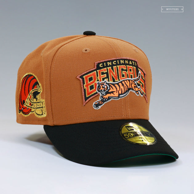 CINCINNATI BENGALS WORDMARK CIGARS AND TROPHIES NEW ERA FITTED CAP ...