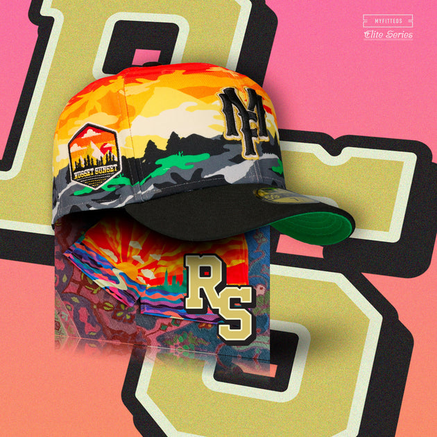 MYFITTEDS X RUSSETSUNSET 001 LANDSCAPE CAMOUFLAGE ELITE SERIES NEW ERA