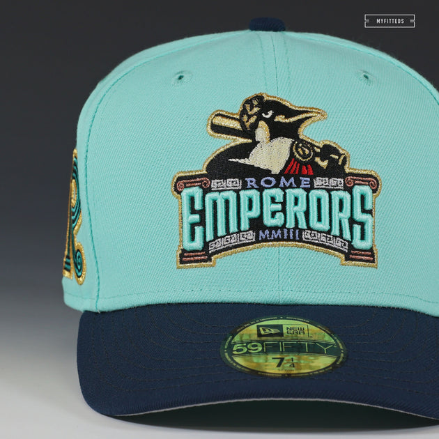 ROME EMPERORS FOREVER REIGN SEAGLASS NIGHTSHADE NEW ERA FITTED CAP ...