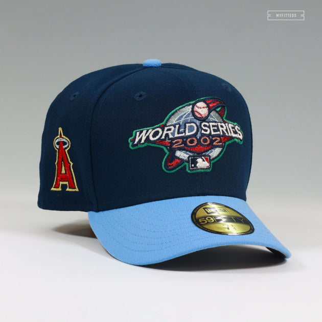 ANAHEIM ANGELS 2002 MLB WORLD SERIES FRONT NIGHTSHADE ULTRA BLUE NEW E ...