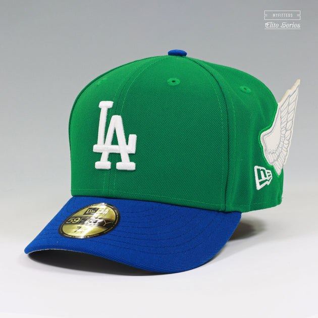 LOS ANGELES DODGERS LUIGI INSPIRED ELITE SERIES WING CAP NEW ERA FITTE ...