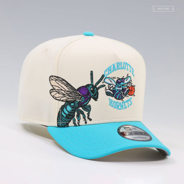 CHARLOTTE HORNETS QUEEN HORNET NBA HWC OFF WHITE 9FIFTY A-FRAME NEW ER ...