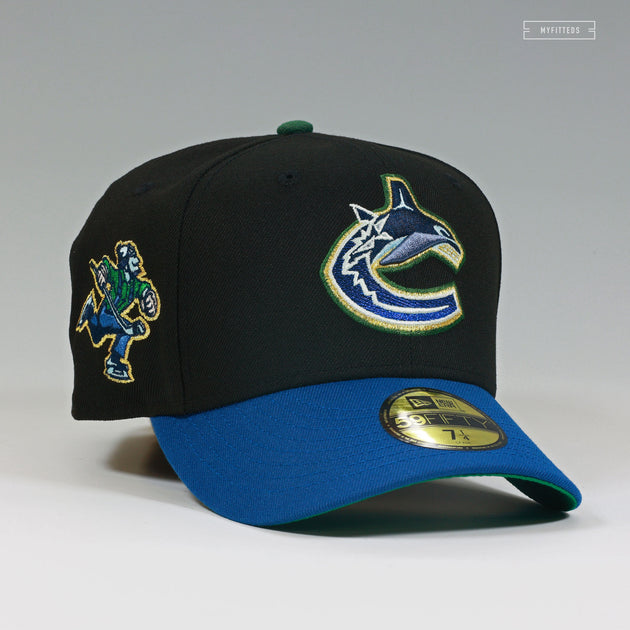 VANCOUVER CANUCKS X JOHNNY CANUCK JET BLACK SEASHORE SLATE NEW ERA FIT ...