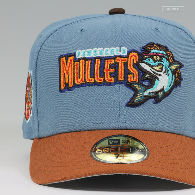 PENSACOLA BLUE WAHOOS X MULLETS JOE DIRT INSPIRED NEW ERA FITTED CAP ...