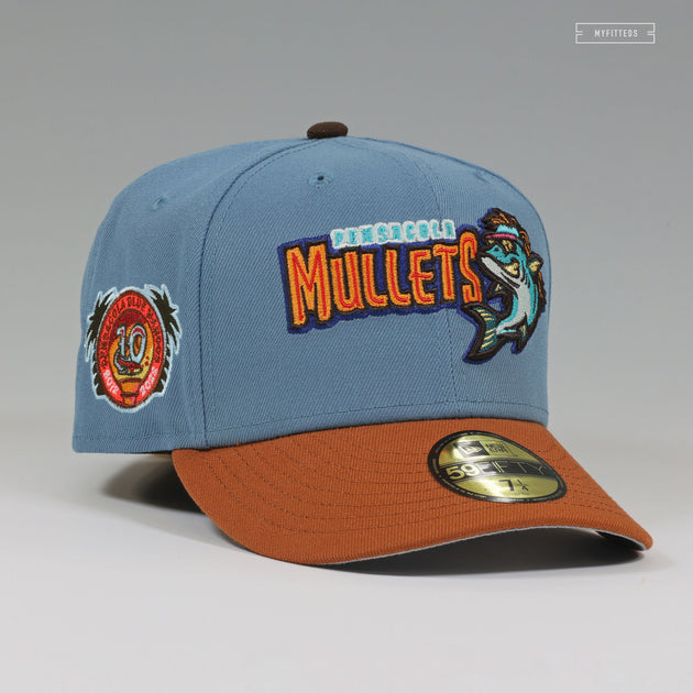 PENSACOLA BLUE WAHOOS X MULLETS JOE DIRT INSPIRED NEW ERA FITTED CAP ...